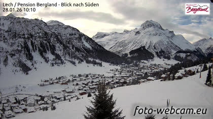 Lech am Arlberg - Panoramic view, Austria - Webcams